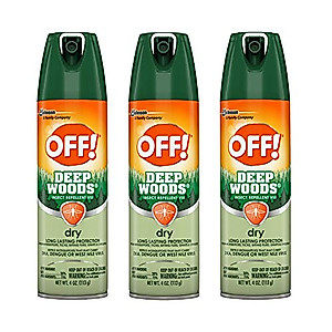 Off! Deep Woods Dry Insect Repellent VIII 4 oz (3 Pack)
