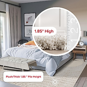 nuLOOM Gloria Abstract Shag Area Rug, 7x9, Beige