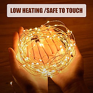 SOARRUCY Solar Powered String Lights - Christmas Garden Party Decorations,10 Strands 200 LEDs Solar Fairy Lights Waterproof Copper Wire Solar Lights for Outdoor, Garden, Christmas Tree Halloween Home