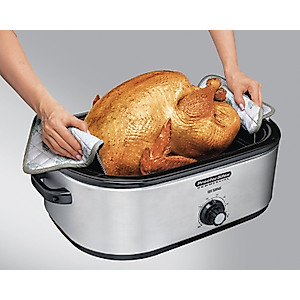 Proctor Silex Commercial 18 Quart Roaster Oven, Food Warmer, Stainless Steel (32920)