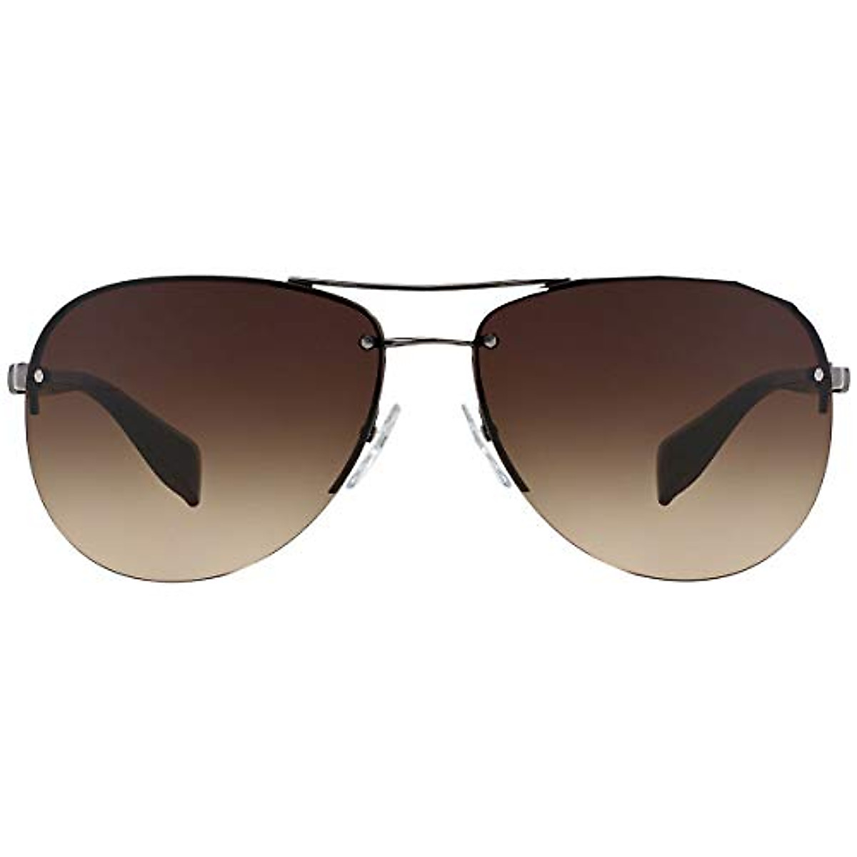 Prada Linea Rossa Men's PS 56MS Sunglasses Gunmetal/Brown Gradient 62mm