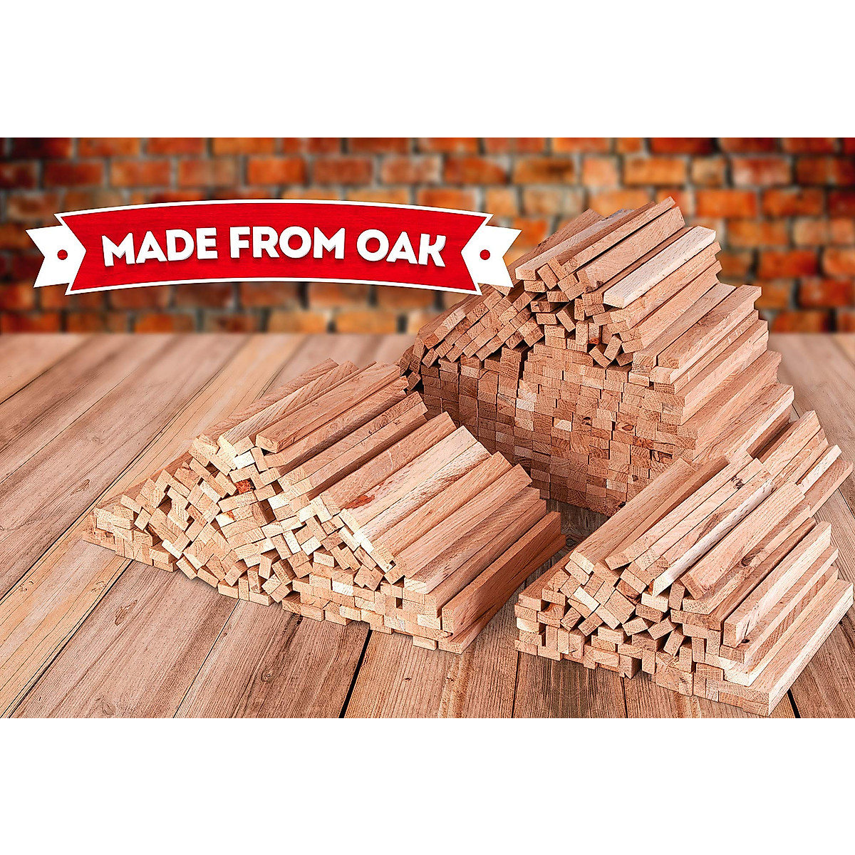 Zorestar Grillers Kindling Wood Sticks (500pc) Fire Starter Firewood for Campfires Fireplace Fire Starters For Wood Stove & Bonfires 100% Natural firestarters from Oak 17.5 lbs Easy & Safe for Camping