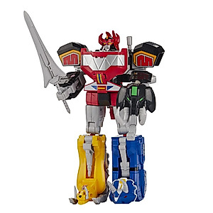 Power Rangers Mighty Morphin Mastodon Dinozord and Pterodactyl Dinozord Toy 2-Pack Action Figures Part of Dino Megazord for Kids Ages 4 and Up