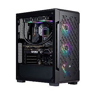 Velztorm Ferrux Custom Built Gaming Desktop PC Liquid-Cooled (AMD Ryzen 9-5900X 12-Core, 32GB DDR4, 1TB PCIe SSD+3TB HDD (3.5), GeForce RTX 3080 10GB, WiFi-N, 240mm AIO, RGB Fans, 750W PSU, Win10H)