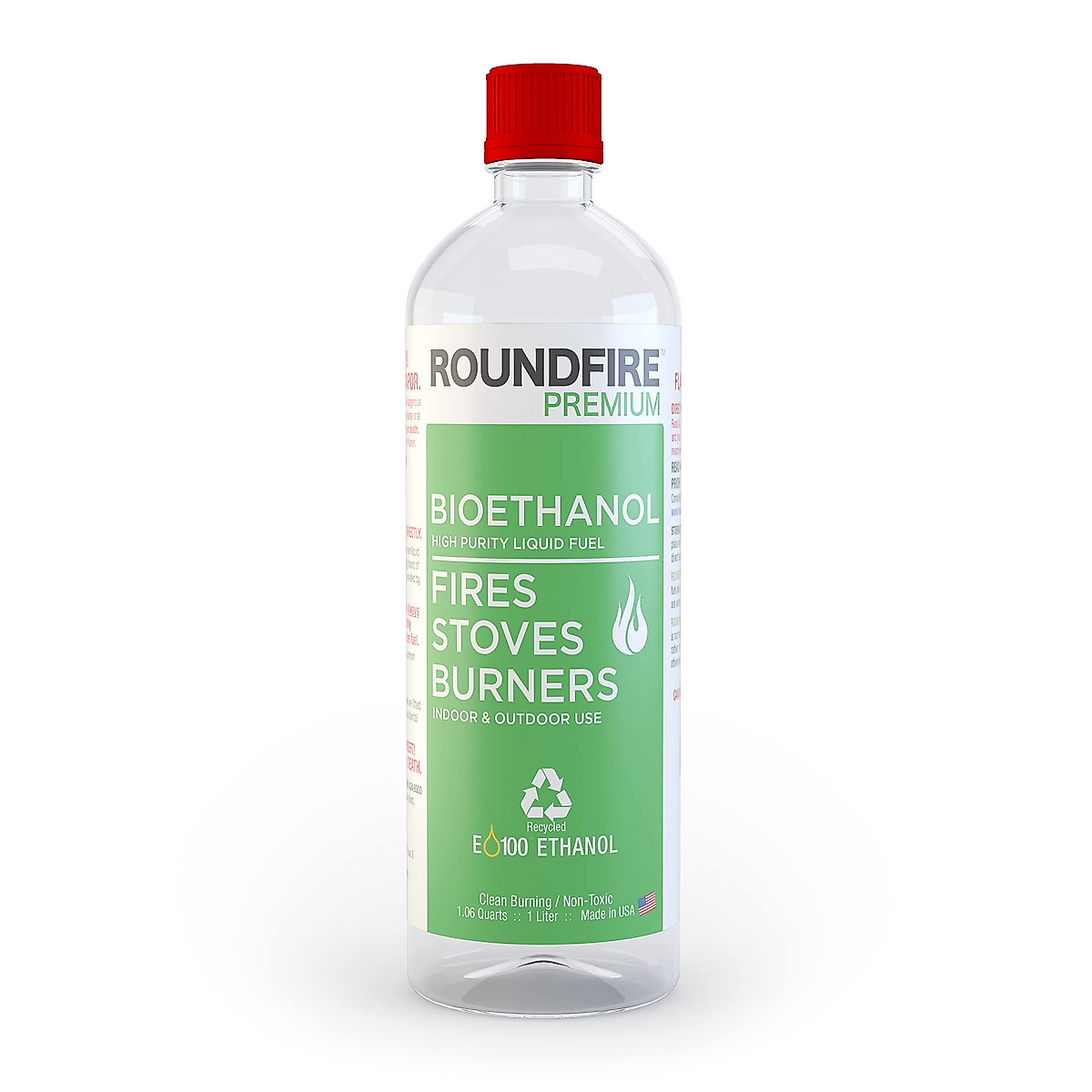 Roundfire Smores Bundle - Bio Ethanol Fireplace Fuel 1 Liter - Tabletop fire Pit, CDA, Denatured Ethanol Alcohol Fuel 1 Quart, for Gel & Ethanol Fire Pits