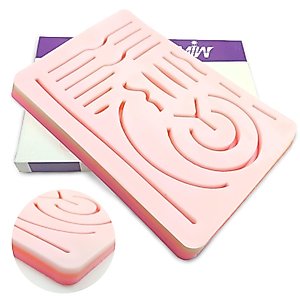 Upgraded Suture Pad for Medical and Vet Students, Refill Suture Practice Pad for Suture Kit, 3 Layers Durable Pad with Pre-Cut Wounds, Hard to Rip, Tear or Break (Training Practice Only)
