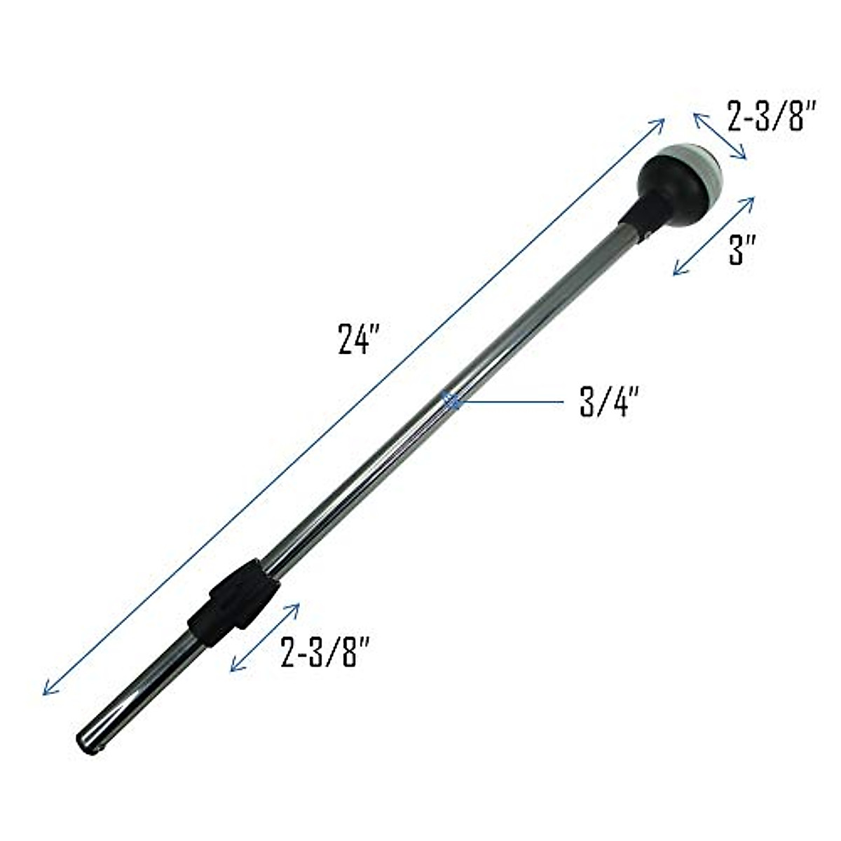 Pactrade Marine Boat LED All Round Anchor Plug-in Light Pole 24" Collar USCG SS