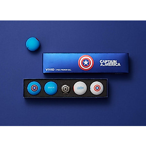 Volvik Marvel 5 Ball Pack, red, Blue, Yellow, Green, Purple