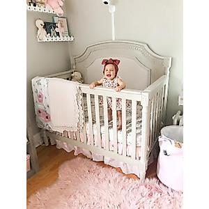 Evolur Julienne 5-in-1 Convertible Crib in Cloud, Greenguard Gold Certified , 55.5x31.2x51.5 Inch (Pack of 1)