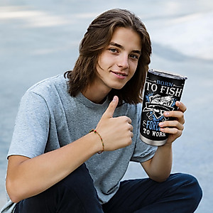 Pudmaple Fishing Gifts for Men, Unique Fishing Gifts for Dad/Grandpa/Boys, Gifts for Fisherman, Dad/Papa Fishing Gift, Fisherman Gifts, Birthday Gift for Mens Who Love to Fish, Fish Gifts Tumbler 20oz