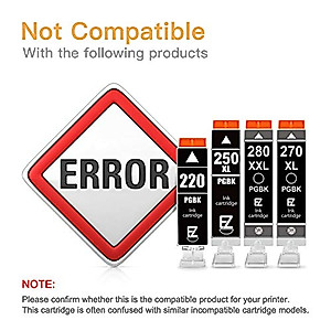 E-Z Ink (TM Compatible Ink Cartridge Replacement for Canon PGI-225 CLI-226 to use with MG6220 MG6120 MG8220 MG8120 MG8120B (3 Gray, 3 Large Black, 3 Small Black, 3 Cyan, 3 Magenta, 3 Yellow) 18 Pack