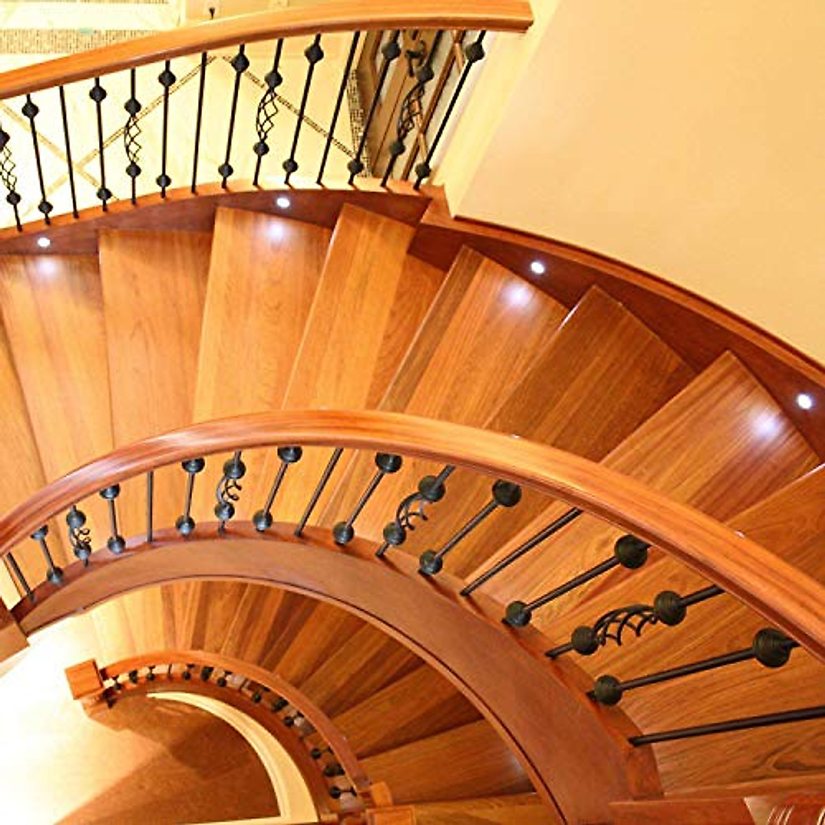 0.7" Tiny LED Deck Lights, QACA Landscape Lighting for Garden, Patio, Stairs Outdoor and Indoor Decoration Security Cool White(Pack of 10)