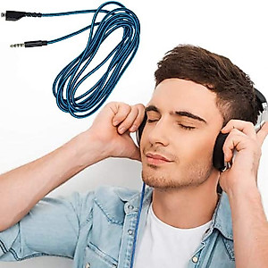 Arctic 7 Audio Cable, Nylon Braided Replacement Cable Extension Cord Compatible with SteelSeries Arctis 3, Arctis 5, Arctis Pro Wireless, Arctis Pro Gaming Headsets with 3.5mm Headphone Splitter