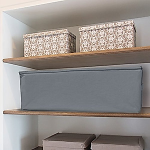 Sorbus Jumbo Foldable Storage Organizer Bag, Great for Clothes, Blankets, Closets, Bedrooms, and More, Canvas (Closet Storage Bag - 1 Pack, Gray)