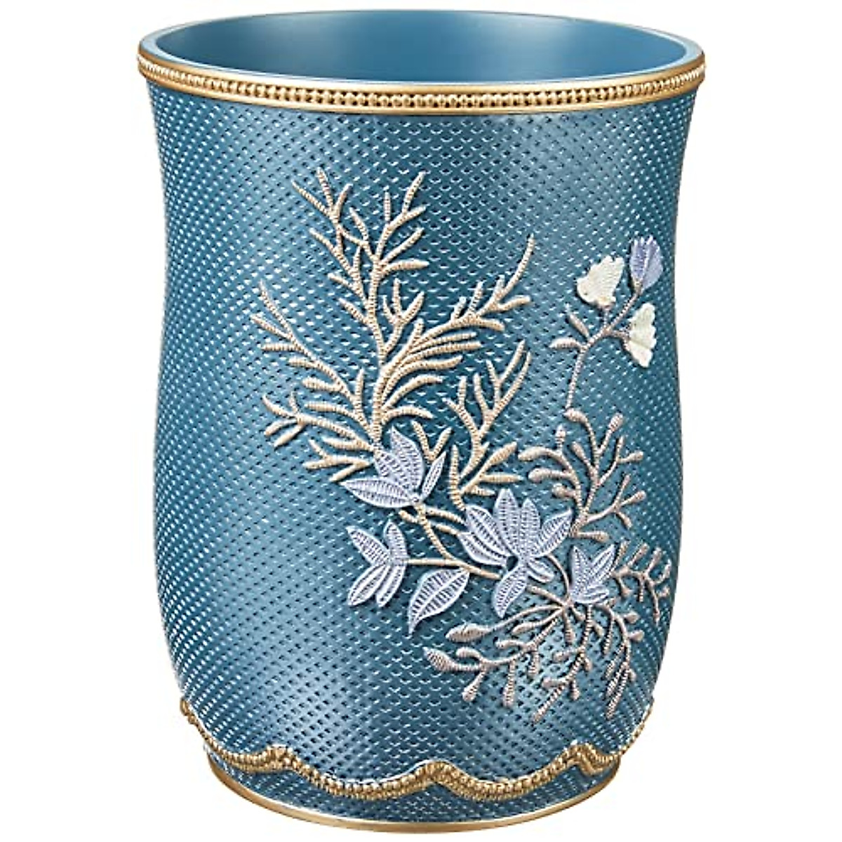 Popular Bath 942668 Capri, Waste Basket, Slate Blue