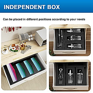 MFTEK Ziplock Bag Organizer for Kitchen Drawer, Plastic Bag Holder Baggie Storage Organizer, Compatible with Gallon, Quart, Sandwich and Snack Variety Size Bag