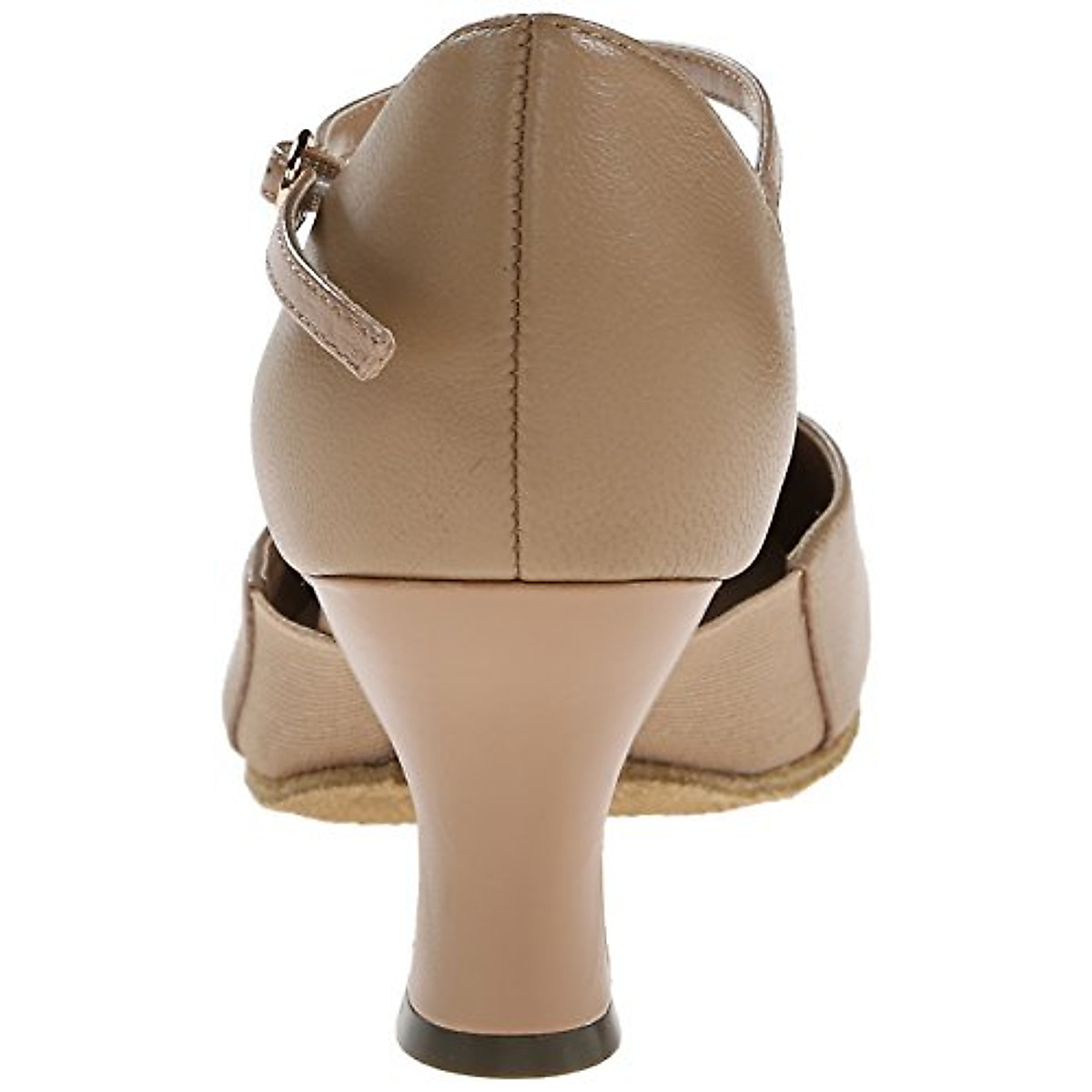 Bloch Women's Splitflex T-Strap Character Shoe, Tan, 7.5