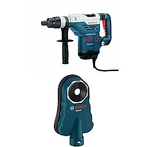 Bosch 11265EVS 1-5/8 Spline Combination Hammer with SDS-Max HDC200 Dust Collection Attachment
