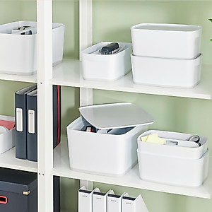 Leitz 53220001 Large MyBox Organiser Tray with Handle, Plastic, Opaque, White;MyBox