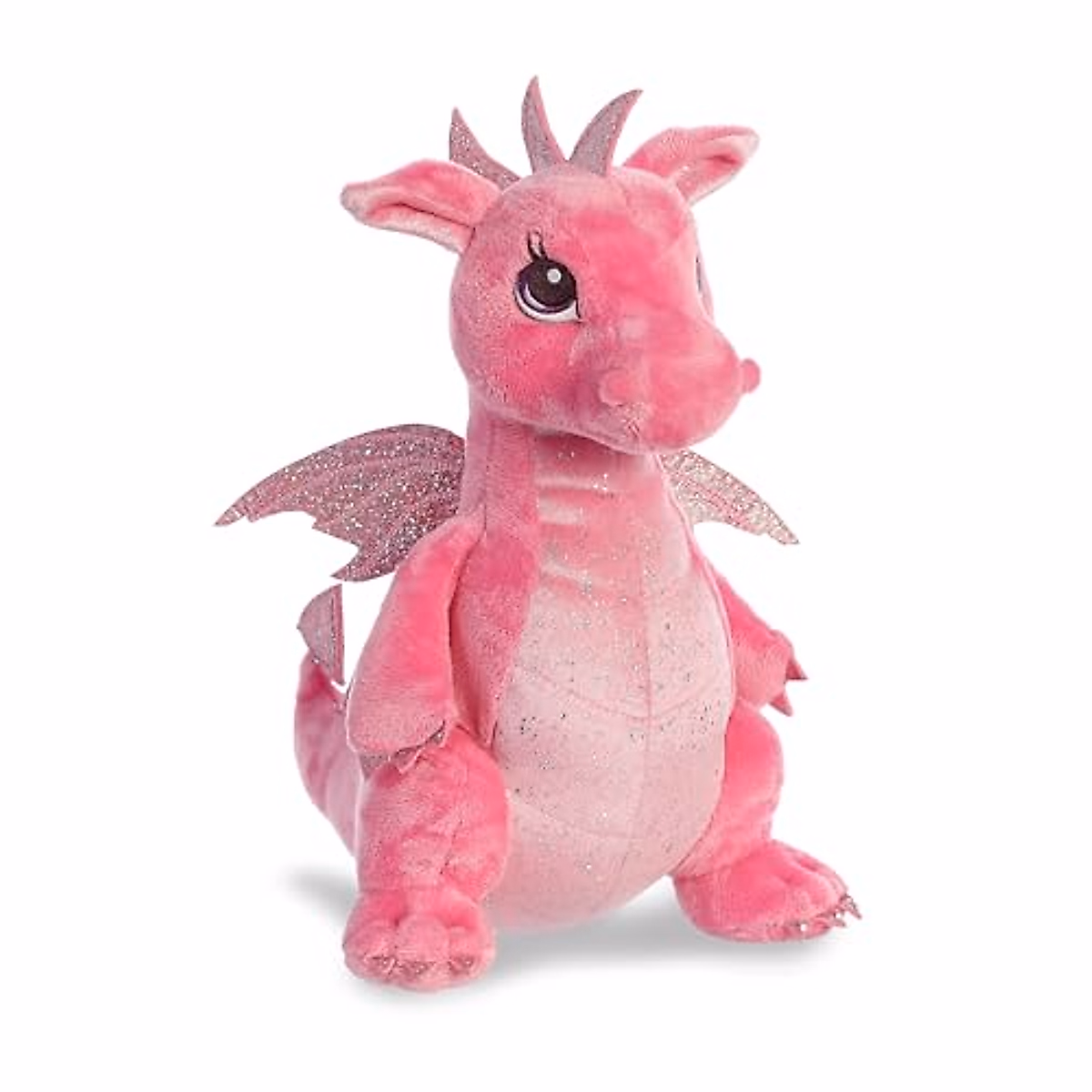Aurora® Enchanting Sparkle Tales™ Dahlia Dragon™ Stuffed Animal - Magical Adventures - Endless Play - Pink 12 Inches