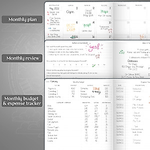 Legend Hourly Planner PRO Premium – Large Undated Schedule Planner with Time Slots – Personal & Work Organizer for Daily, Weekly & Monthly Planning – Time Management Planner – A4 size (Mystic Gray)