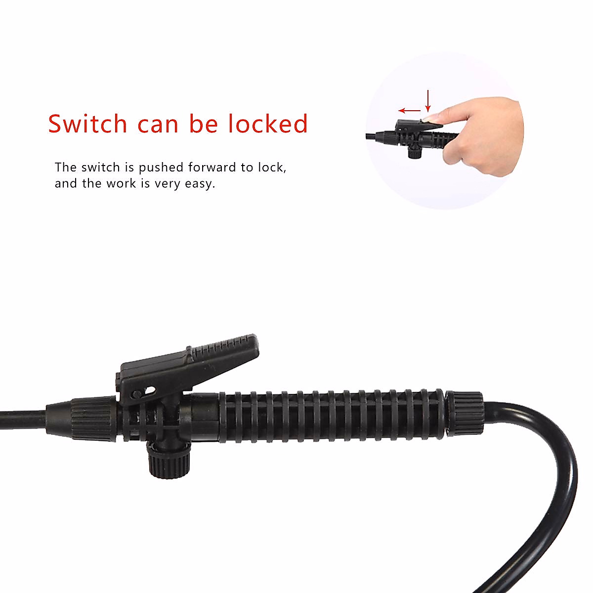 CLICIC Lawn and Garden Portable Sprayer - 0.8 Gallon - Pump Pressure Sprayer Includes Adjustable Shoulder Strap