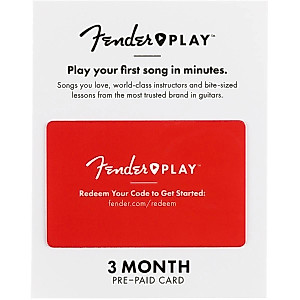 Fender Play 3-Month Subscription Prepaid Gift Card