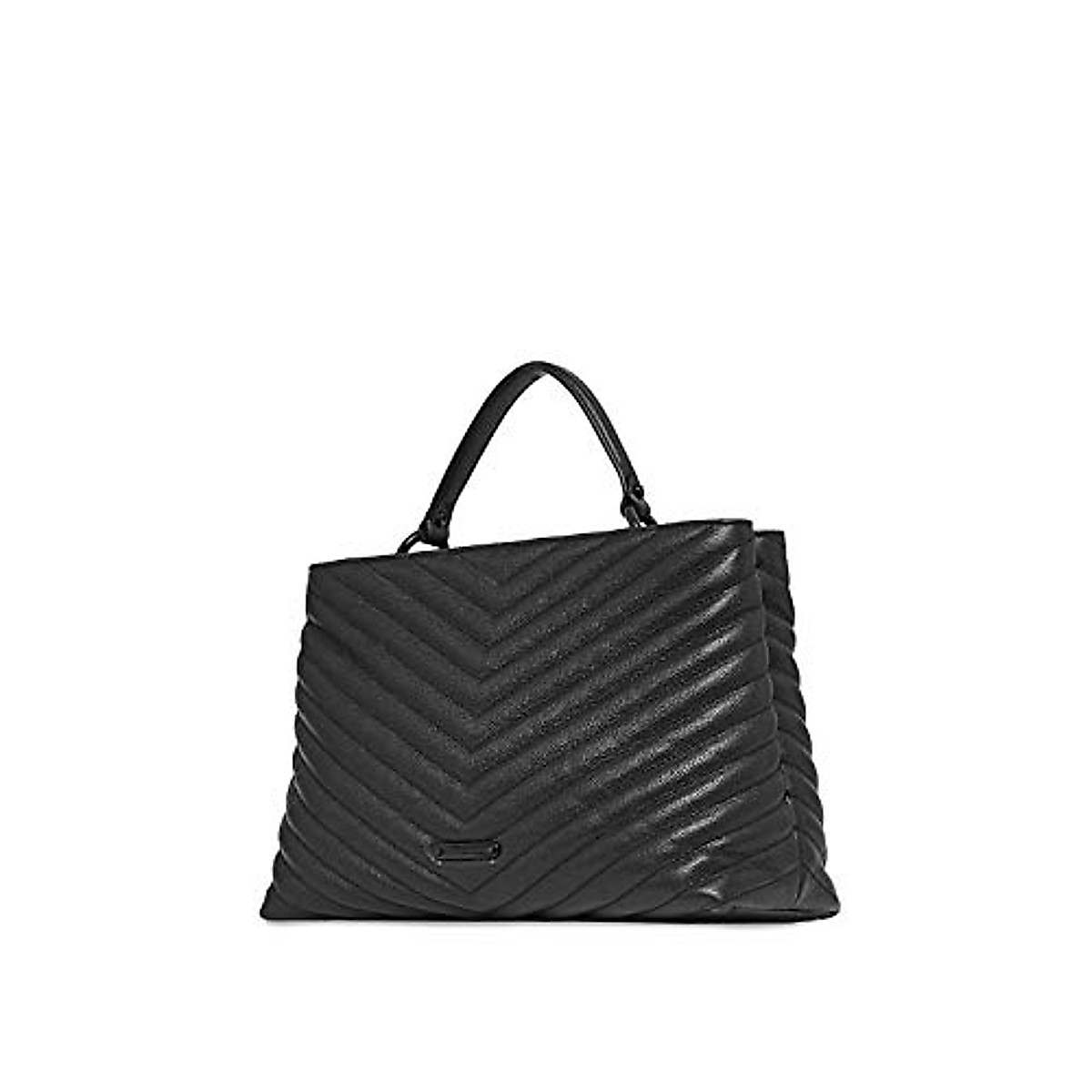 Rebecca Minkoff womens Edie Lg Top Handle satchel, Black, One Size US