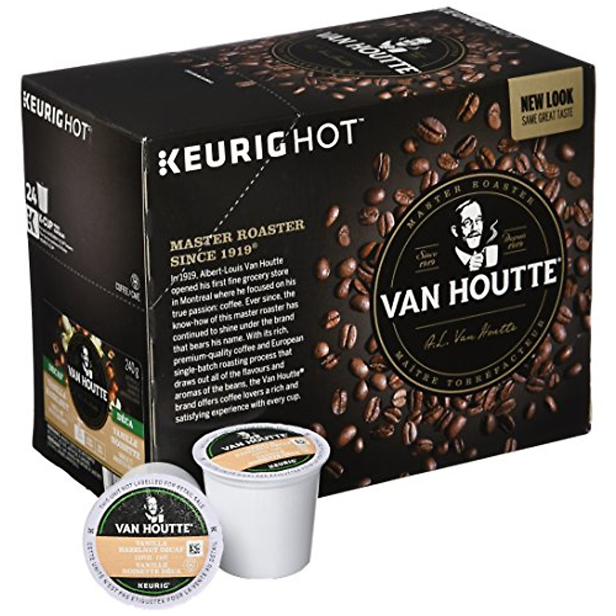 Van Houtte Vanilla Hazelnut Decaf K-Cups, 24-Count, 8.46 Oz