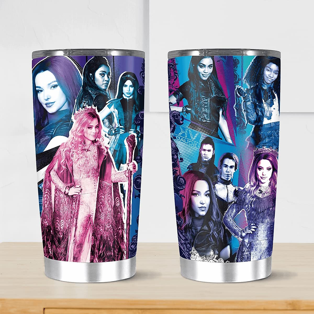 Stainless Steel Insulated Tumbler 20oz descendan Cold fairy tails Coffee Tea Wine Hot Iced Cup Mug Suit for Home Office Travel