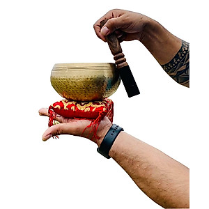 Singing Bowl Nepal-6" Tibetan Buddhist Hand Beaten Throat Chakra G Note Singing Bowl From Nepal, Release Your Inner Peace