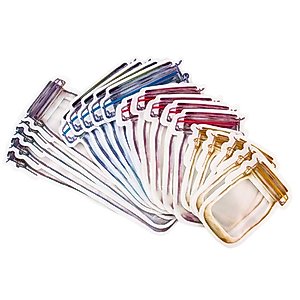Mason Jar Bottles Bags, Reusable Food Saver Storage Bags Snacks Zipper Sealed Bags Fresh Bags (20PCS)