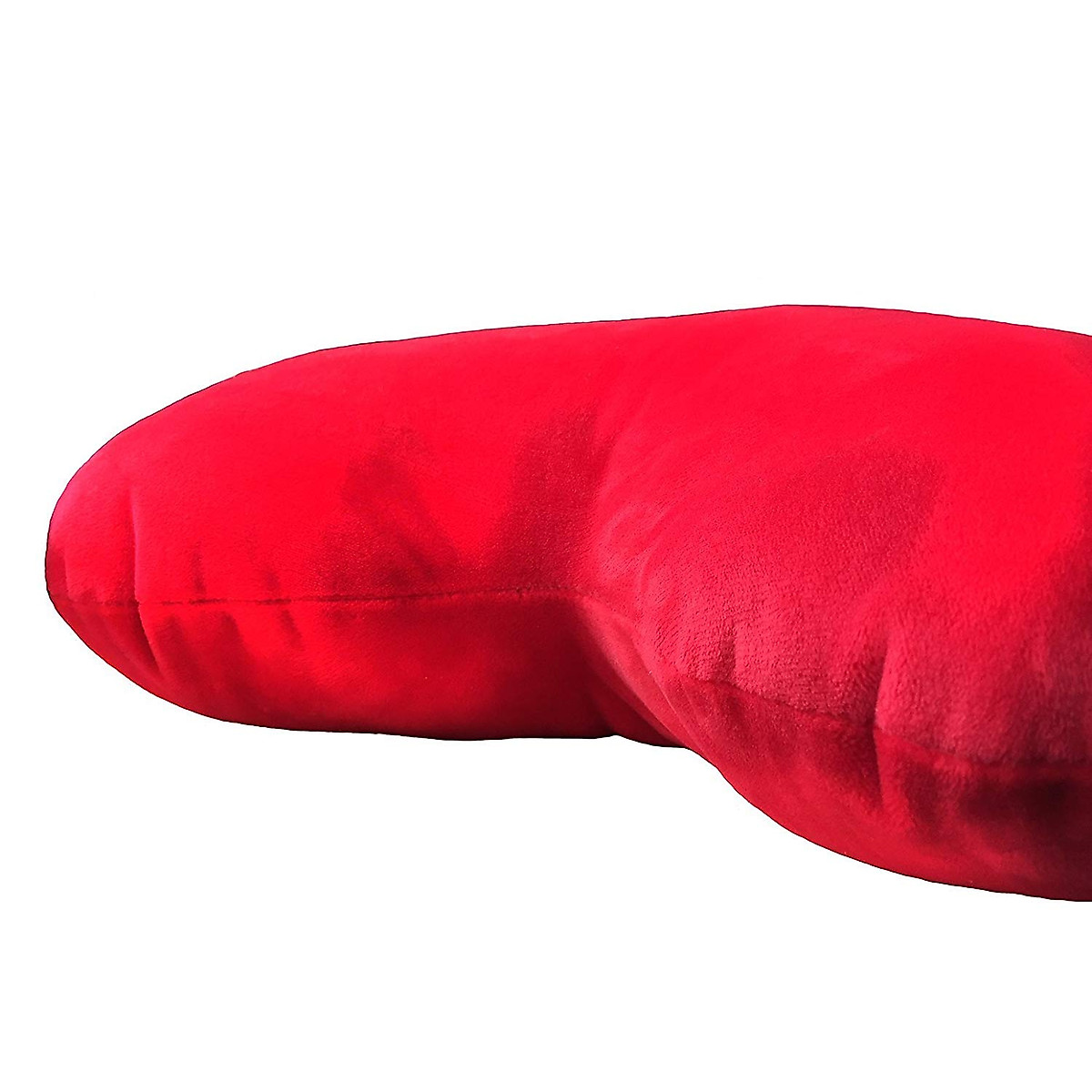 HongMall Cute Plush Red Heart Pillow Cushion Toy Throw Pillows Gift for Friends/Children/Girls/Dogs on Valentine's Day Fit for Living/Bed/Dining/Sofa/Cars, 11.8 X 11 Inch (Red)