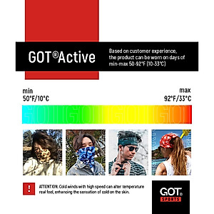 GOT Sports Tube Bandana - Neck Gaiter for Women & Men, Face Mask, Neck Wrap, Head Scarf, Curly Hair Sleep Protection - Breathable, Lightweight Microfiber (Red Paisley)