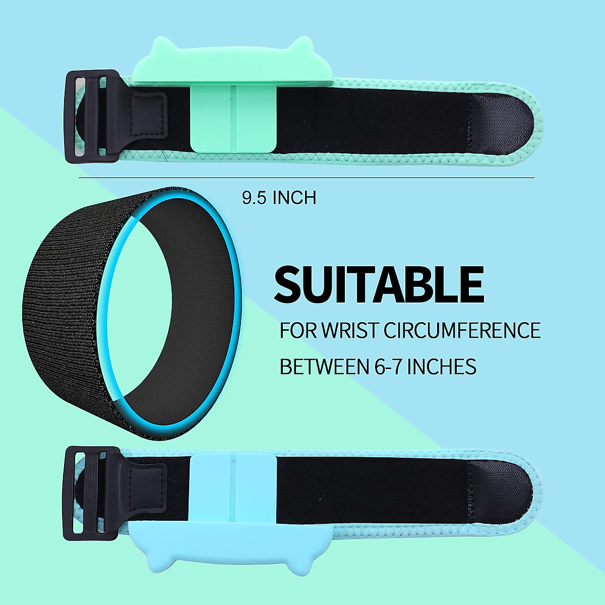 NANANINO Switch Wrist Bands, Cute and Comfortable Wristbands for Just Dance 2024 Nintendo Switch, Switch Joy Con Wrist Bands for Switch Boxing Games