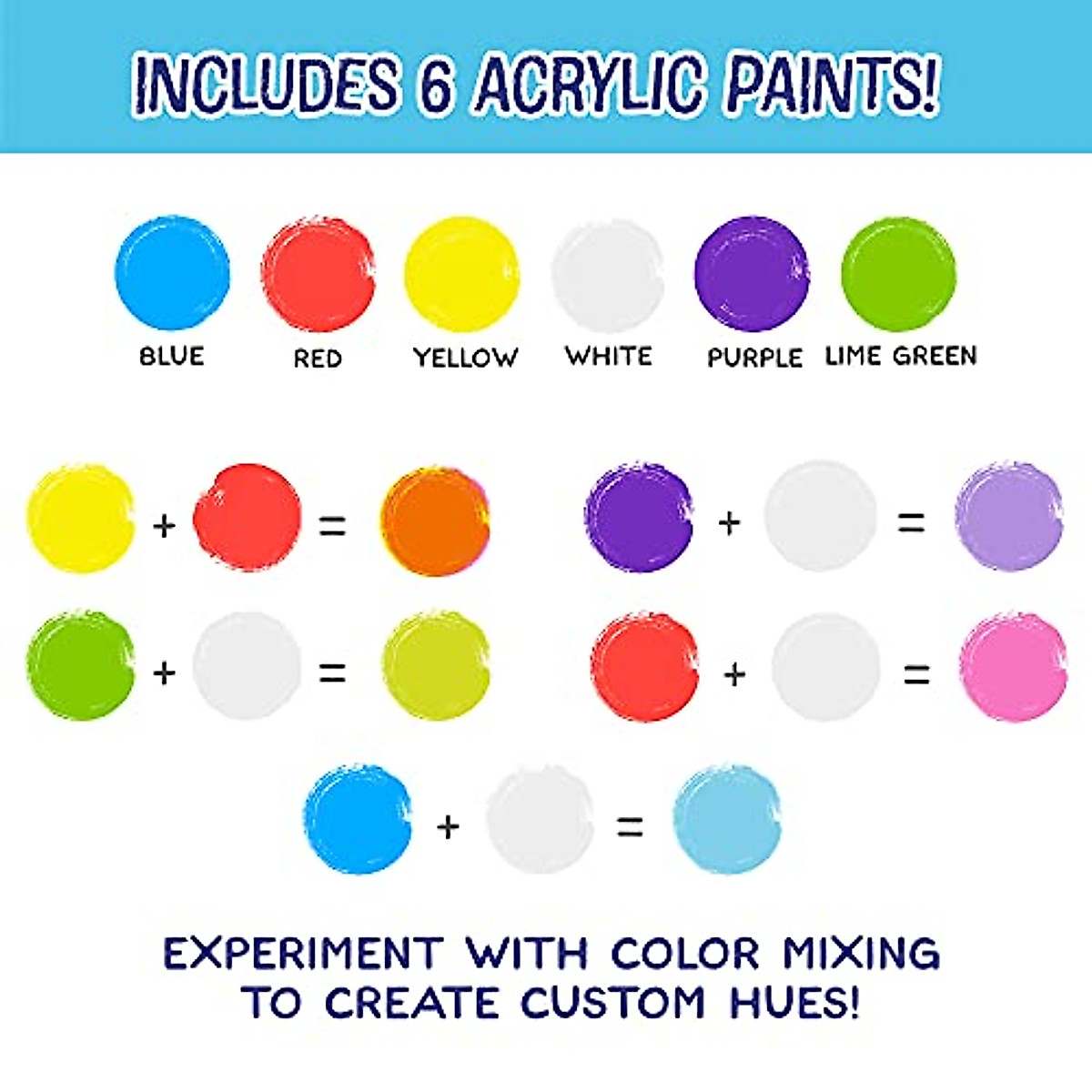 Made By Me Paint Your Own Sand Figurines by Horizon Group USA, Create Sand-Inspired Sculptures, Easy-to-Paint & Mess-Free Surfaces, Includes Acrylic Paint, Paintbrush, 3 Figurines & More, Multi, 208242H