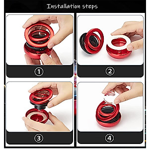 Car Air Freshener Solar Energy, Solar Powered, [Long Lasting Fragrant] ,Solar Energy Powered [Relieve Stress Keep ALert] Air Purifier for Car 【Gift Choice】for Family Vehicle Vacation,red