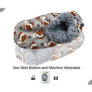 Pit Bull Super Soft Slippers - E&S Pets - Pit Bull Gifts - Cozy House Slippers - Non Skid Bottom - One Size Fits Most - Sherpa slipper - Pet Lover Gifts For Men And Women