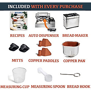 Yedi Total Package 19-in-1 Bread Maker, with Deluxe Accessory Kit