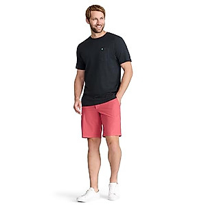 IZOD Men's Saltwater Soft Wash Pocket Crew T-Shirt, Black, Large