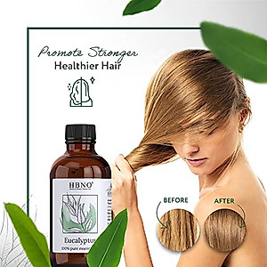 HBNO Eucalyptus Essential Oil 4 oz (120 ml) - 100% Pure & Natural Eucalyptus Essential Oil for Diffuser - Eucalyptus Oil Essential Oil for Soothing Massage - Eucalyptus Oil for Skin Smooth & Clear