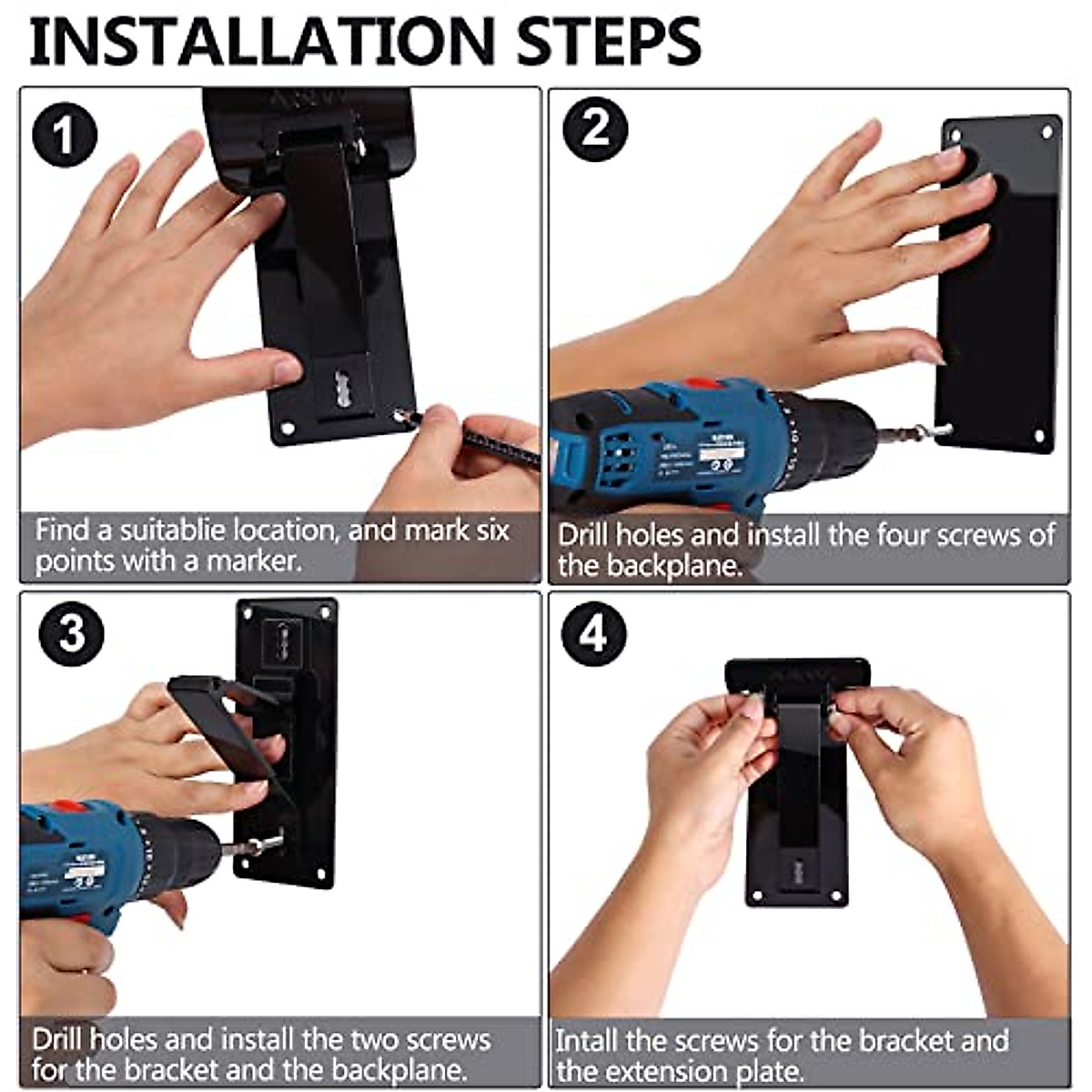 RV Awning Support Roller Cradle Center Support for RV Camper Awning, Black