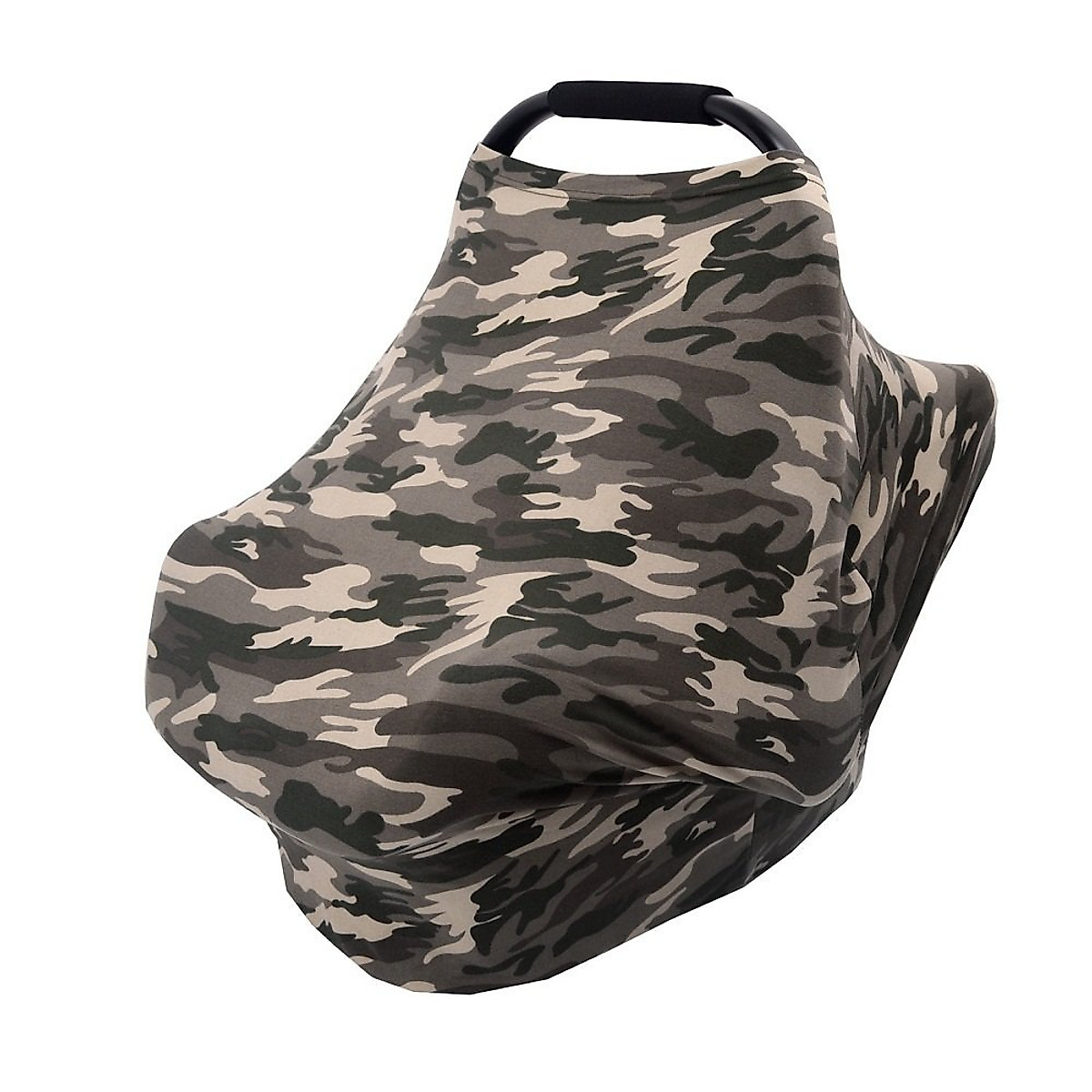 HONEY$HOMEY Camouflage Baby Car Seat Cover, Multi-Use Nursing Breastfeeding Scarf, High Chair Stroller Head Cover