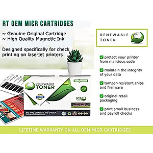 RT MICR Compatible Replacement for 58A CF258A 258A OEM Modified Toner | Laser Pro M404n M404dn M404dw MFP M428fdw M428fdn M428dw M404 M428 | 58X CF258X Check Printer Cartridge