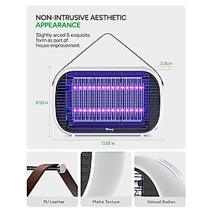 Buzbug LED Bug Zapper Indoor, 10 Years Lifespan Lamp Sustainable Less Power, Durable High-Voltage Electric Mosquito Zapper, Fly Trap Mosquito Trap, Fly Killer Fly Zapper -MA015B