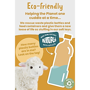 Living Nature Lamb Stuffed Animal | Fluffy Farm Animal | Soft Toy Gift for Kids | 12 Inches