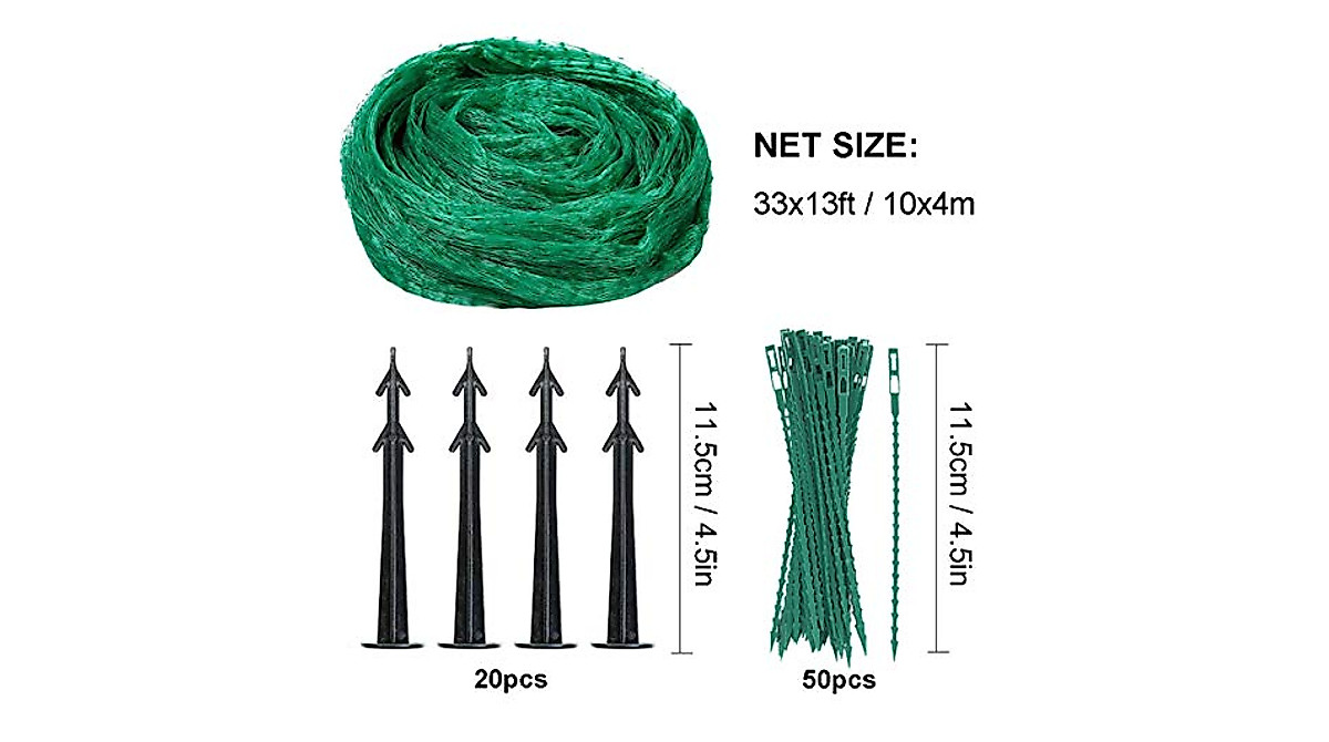 Garden Netting for Bird Protection - 13Ft x 33Ft