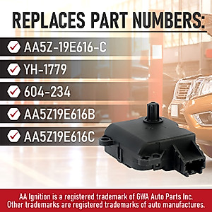 Blend Door Actuator - Replaces YH-1779, AA5Z-19E616-C, 604-234 - Compatible with Ford & Lincoln Vehicles - Explorer 2011-2017, Flex 2011-2016, Taurus 2008-2017, MKS and MKT 2011-2015