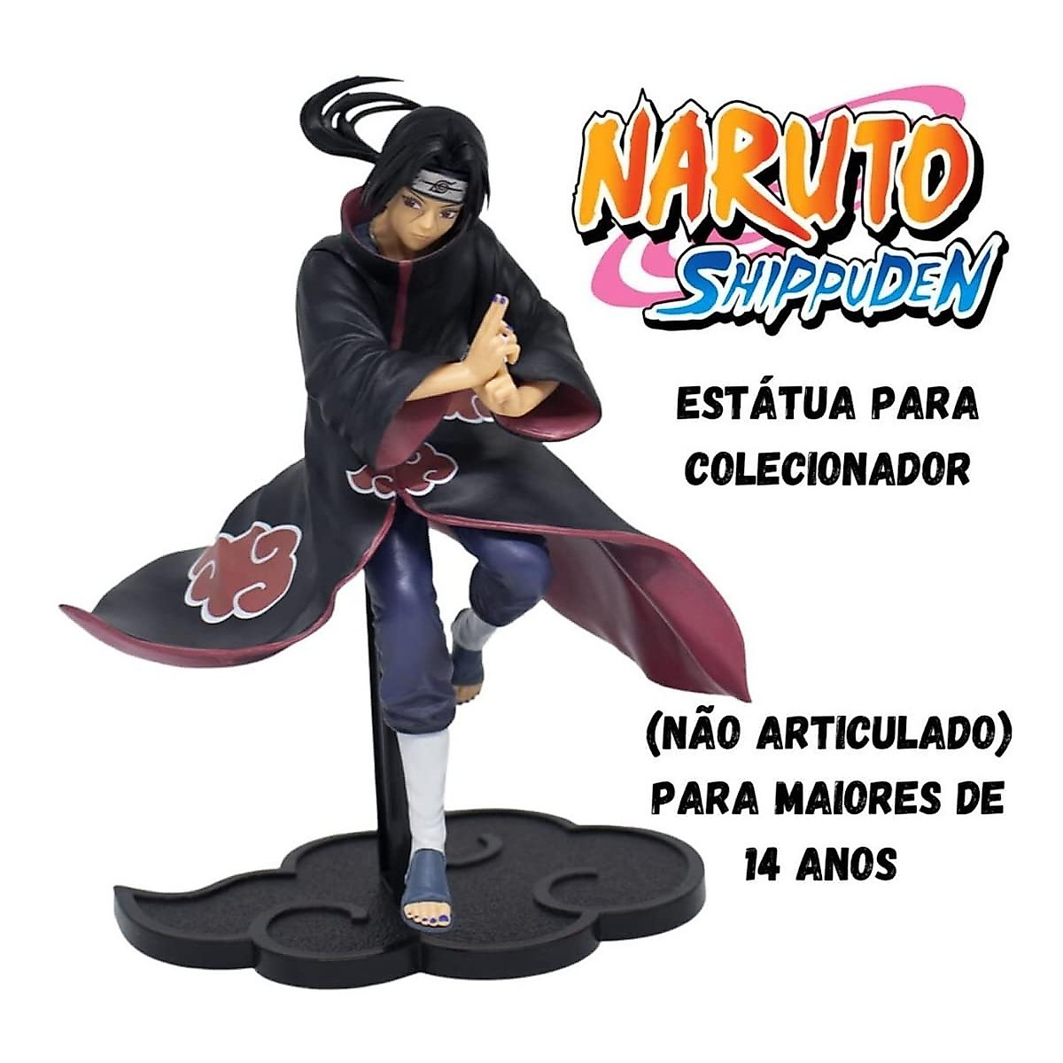 ABYSTYLE Studio Naruto Shippuden Itachi Uchiha SFC Collectible PVC Figure 7.1" Tall Anime Manga Statue Home Room Office Decor Great for Gift and Fans