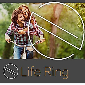 ADV LIFE Life Ring - Women's Silicone Wedding Ring for Active Lifestyles | Flexible, Safe and Durable Silicone Wedding Band comes in Aqua, Maroon or Purple in US Sizes | 100% Life Time Warranty Size 6